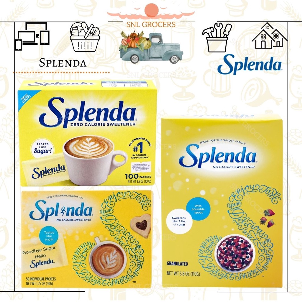 [USA] Splenda Zero Calorie Sweetener (50/100 packets/box/Granulated ...