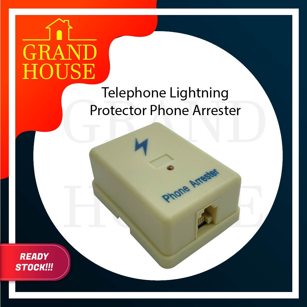 Grand House Telephone Lightning Protector Phone Arrester | Shopee Malaysia