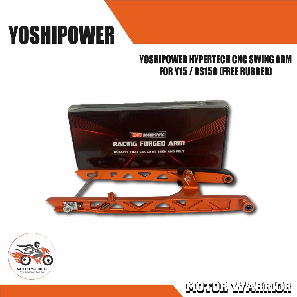 Yoshipower Hypertech CNC Swing Arm Y15zr FREE RUBBER | Shopee Malaysia