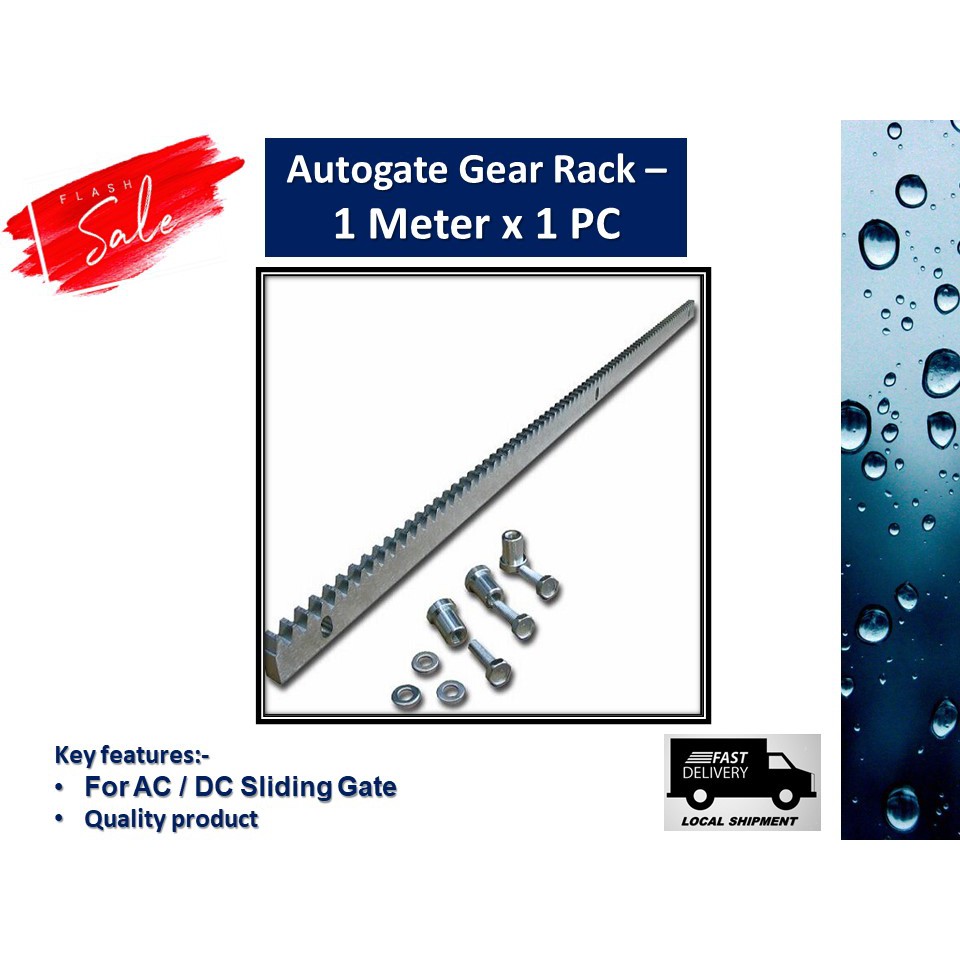 Autogate gear rack (FOR SLIDING GATE ) - 1 meter x 1 PC | Shopee Malaysia