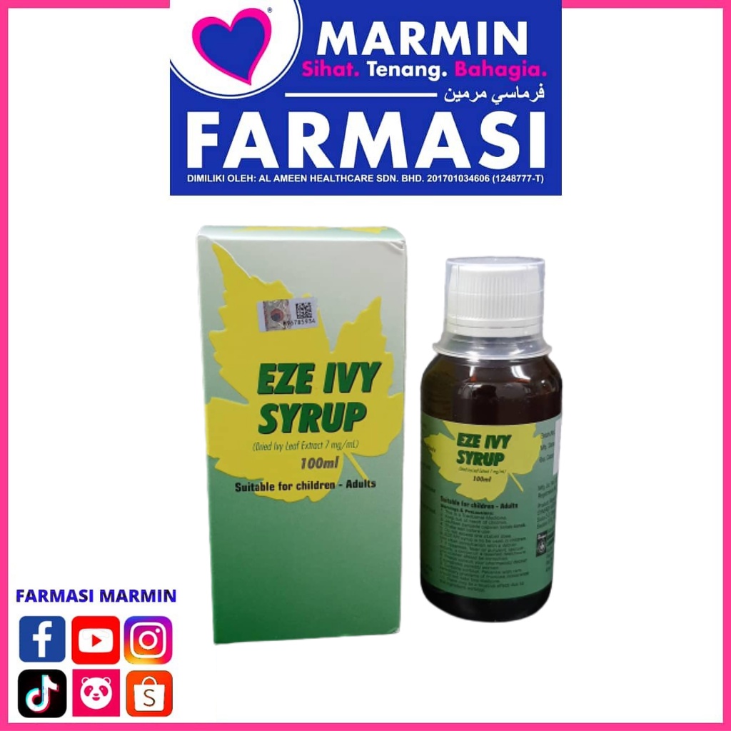 EZE IVY SYRUP 100ML | COUGH SYRUP | Shopee Malaysia