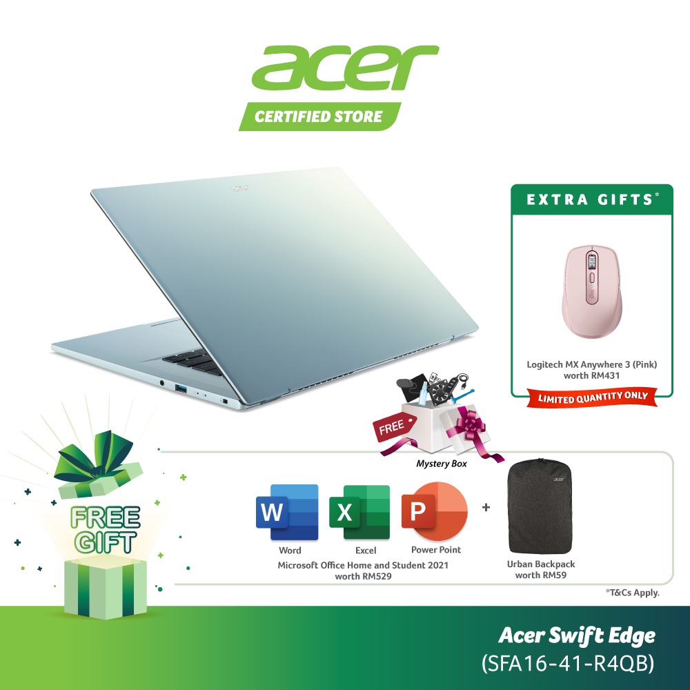Acer Swift Edge 16 Price in Malaysia & Specs - RM5299 | TechNave