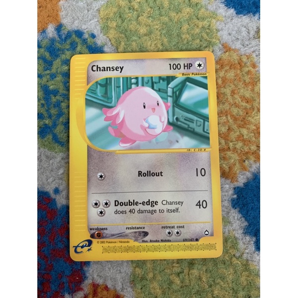 Pokemon TCG : Chansey (69/147). Vintage Aquapolis collection. Mint ...