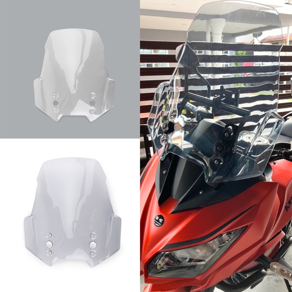 Areyourshop Motorcycle Windshield for Kawasaki Versys 650 Versys 1000 ...
