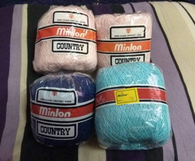 Minlon Country Yarn 100g / Benang Kait / Benang crochet yarn knitting ...