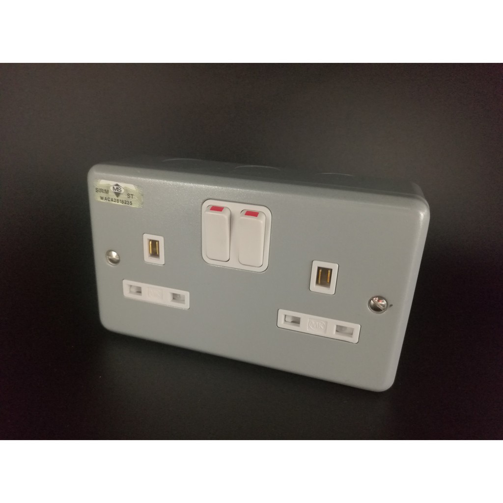 MK G2946ALM Double Metal Clad Switch Socket Outlet | Shopee Malaysia MK G2946ALM Double Metal Clad Switch Socket Outlet | Shopee Malaysia