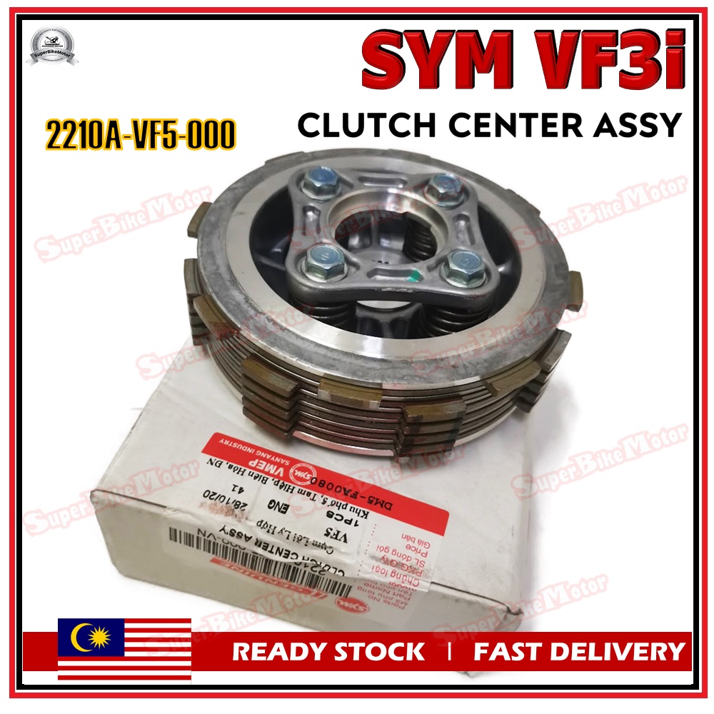 SYM VF3i 185cc - 100% Original SYM Clutch Center Assy / Clutch Outer Complete / Primary Driven ...