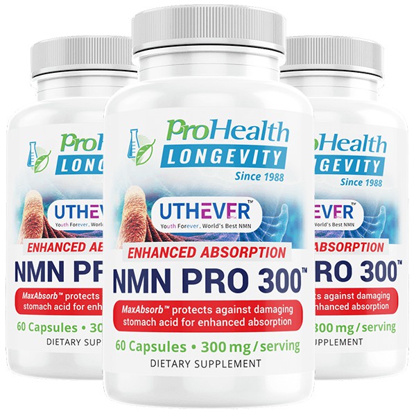ProHealth NMN Pro 300 Enhanced Absorption 3-Pack (60 -- Free Shipping ...