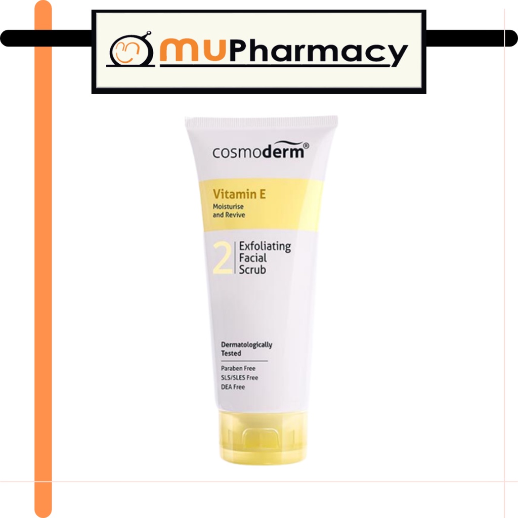 Cosmoderm Vitamin E Facial Scrub 125ML (MFG:06/2022) | Shopee Malaysia