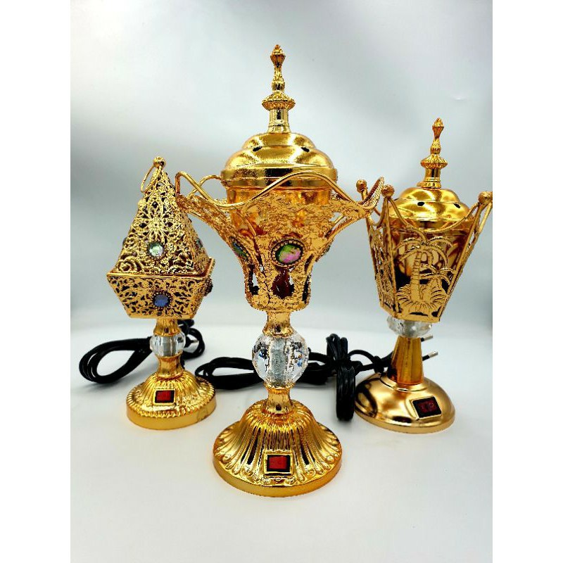 Electric Mabkhara With Bakhoor/ incense / Gaharu (Bakhoor) burner ...