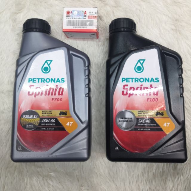 PETRONAS SPRINTA 4T ENGINE OIL SEMI SYNTHETIC F700 /MINERAL F100 ...