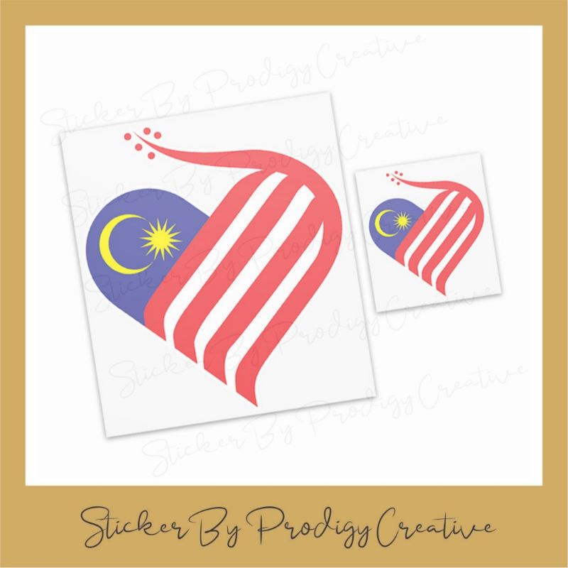 Logo Merdeka Bendera Malaysia Printed Car Sticker | Shopee Malaysia