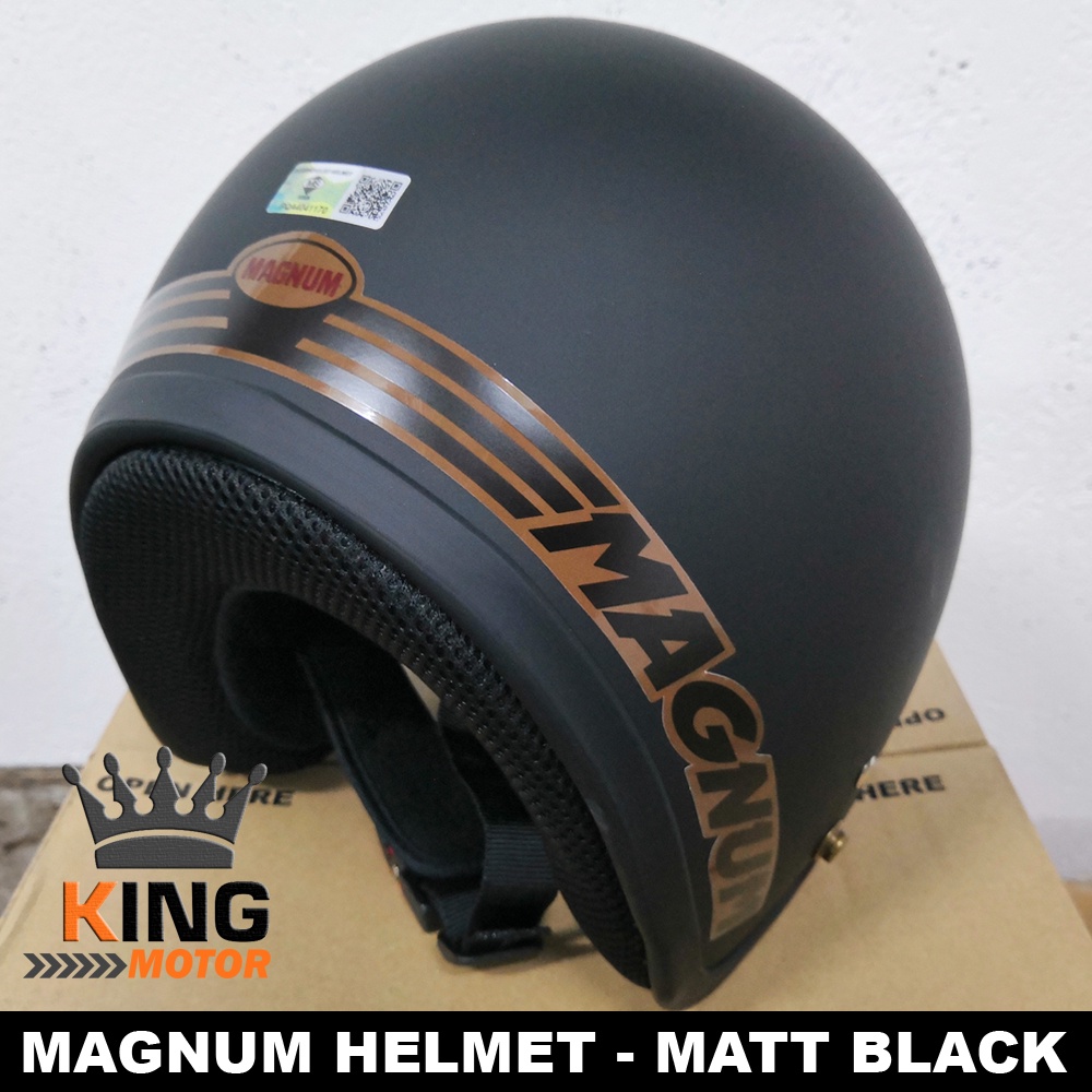 MAGNUM HELMET M8 - MATT BLACK | Shopee Malaysia