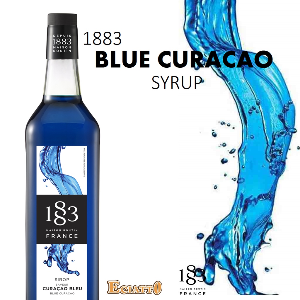 1883 MAISON ROUTIN 1883 Blue Curacao Syrup Blue Syrup Cordial Syrup ...