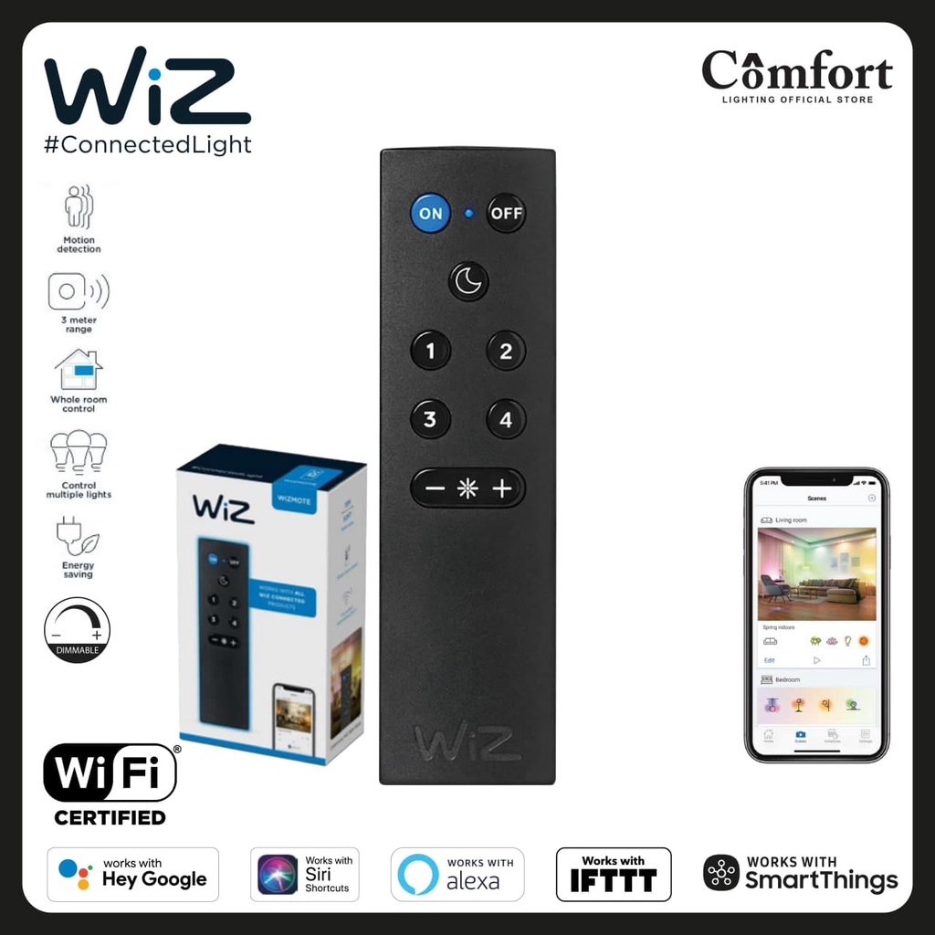 PHILIPS WiZ Smart Lighting Remote Control | Shopee Malaysia