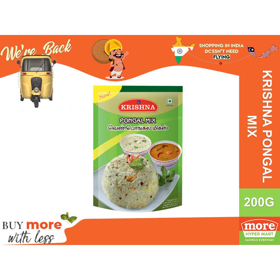 KRISHNA PONGAL MIX 200G | Shopee Malaysia