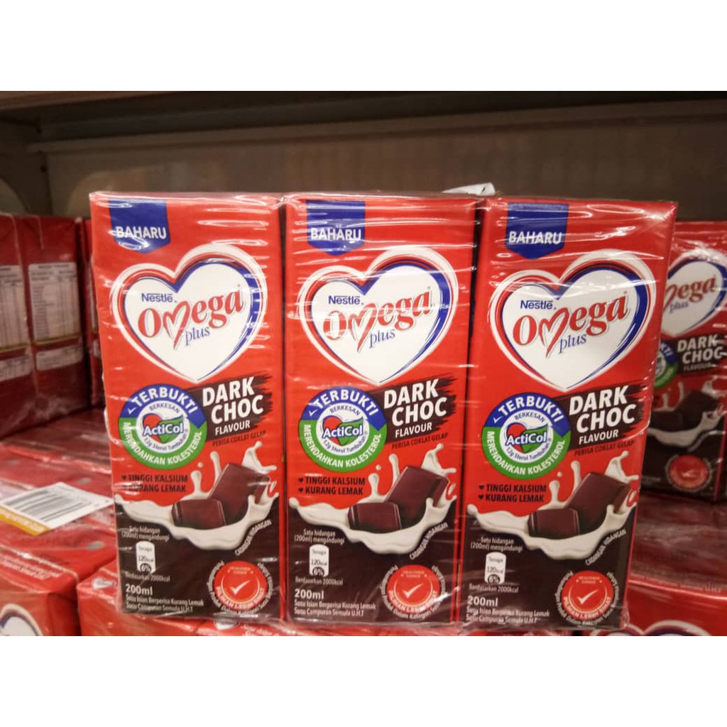NESTLE OMEGA DARK COKLAT 200MLX6 READY STOCK | Shopee Malaysia