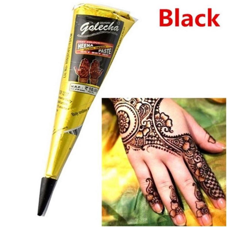 Henna Paste Golecha HITAM Inai Kuku Fast Colour Black Magic Henna Inai ...
