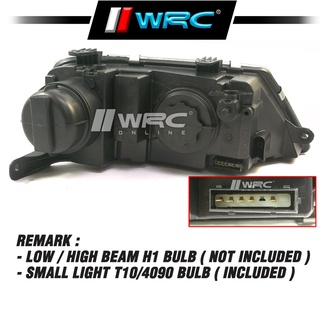 Proton Waja Projector Glass Headlamp ( Clear + Black ) | Shopee Malaysia