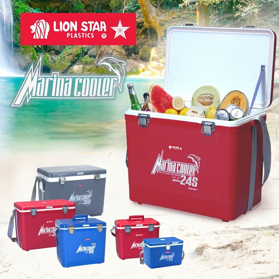 (GSF) I-18 MARINA Cooler Box 24S (CAP.22LT) Lion Star Cool Box Marina ...