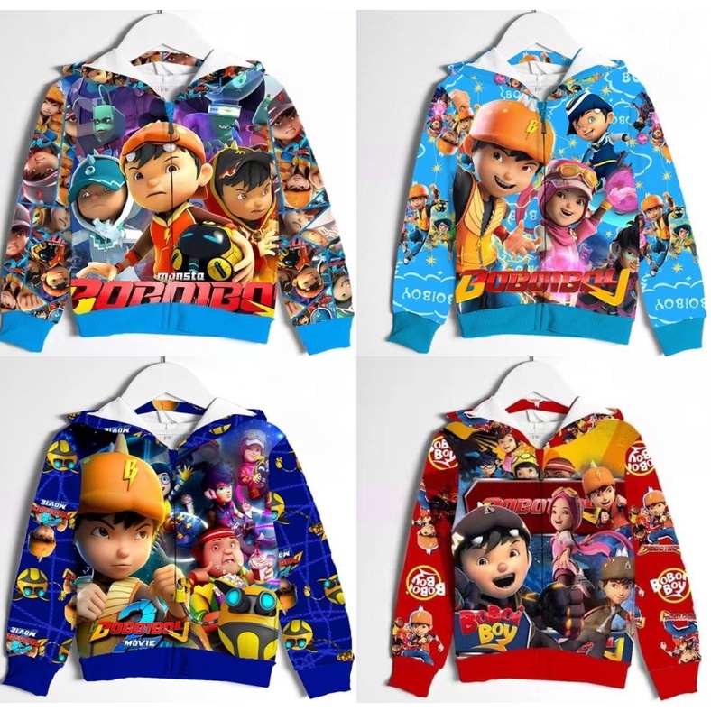 BOBOIBOY Boy Hoodie Jacket Sweater Outerwear ( Baju Sejuk Budak Lelaki ...