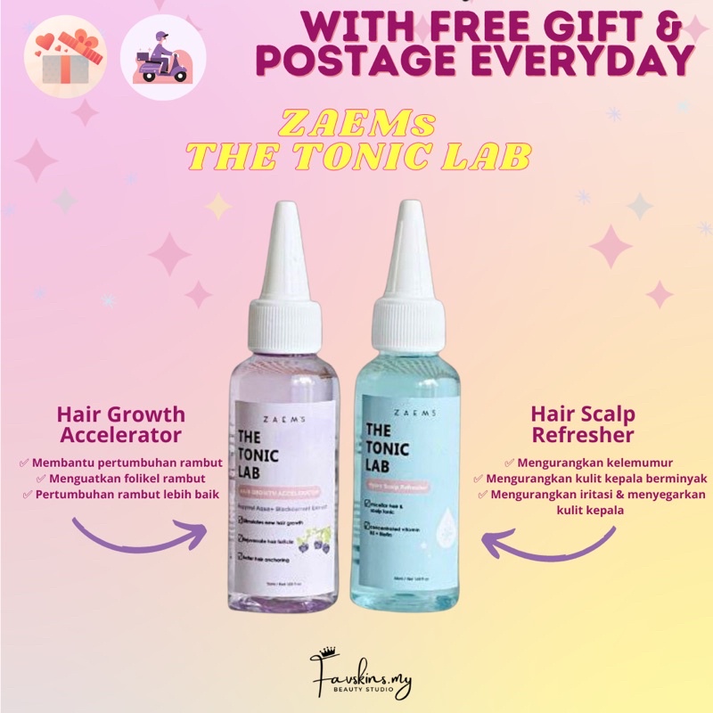 The Tonic Lab by Zaem Hair Tonic Serum for Dandruff + Hairfall ...