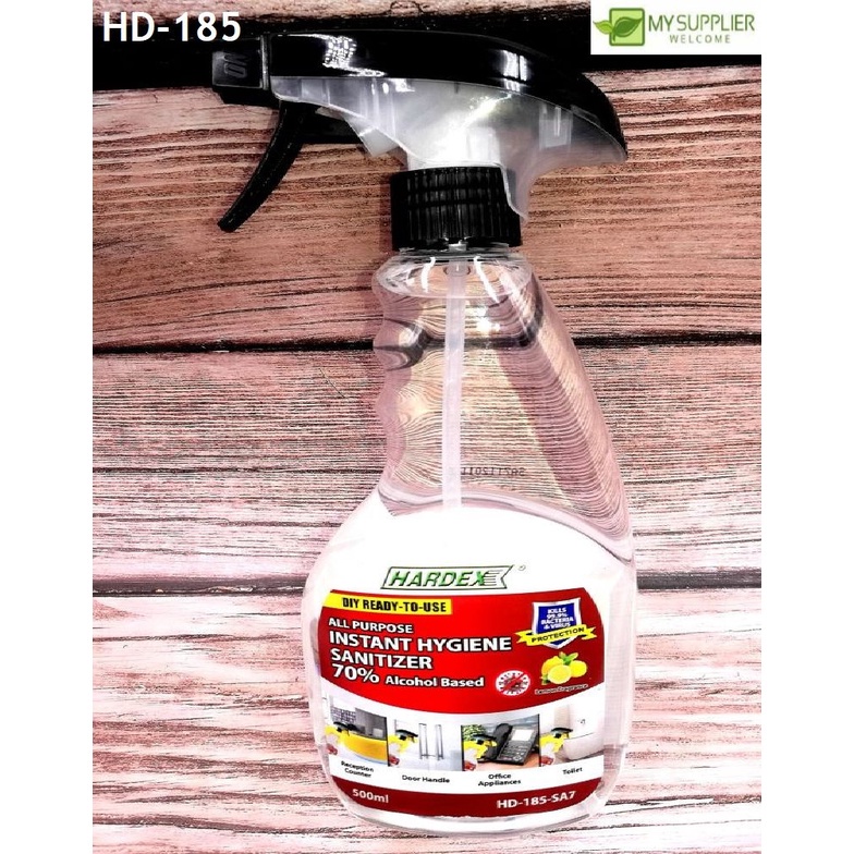 HARDEX 500ml All Purpose Instant Hygiene Sanitizer (70% Alcohol Based ...