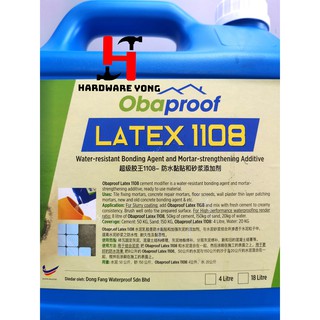 OBAPROOF LATEX 1108 SUSU TILE SUSU MOSAIC SUSU SIMEN 4L | Shopee Malaysia