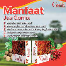 JUS GOMIX PENAWAR GOUT LEGAKAN KENCING TIDAK LAWAS SAKIT SENDI JUS ...