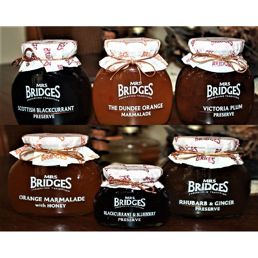 Mrs Bridges Curd / Preserve / Marmalade 340g Lemon orange raspberry ...