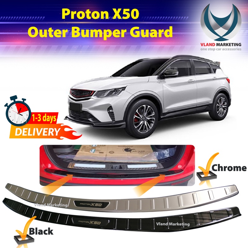 Proton X50 2020-2021 ABS Rear Outer Bumper Guard Protector X-50 ...