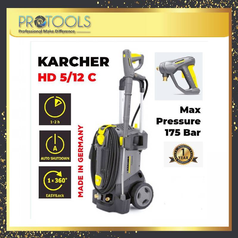 KARCHER HIGH PRESSURE WASHER HD5/12C- HEAVY DUTY - 1 YEAR WARRANTY | Shopee Malaysia