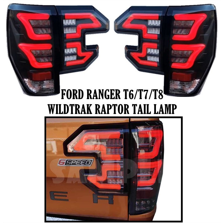 FORD RANGER T6/T7/T8 WILDTRAK RAPTOR TAIL LAMP (1 SET 4 PCS) | Shopee ...