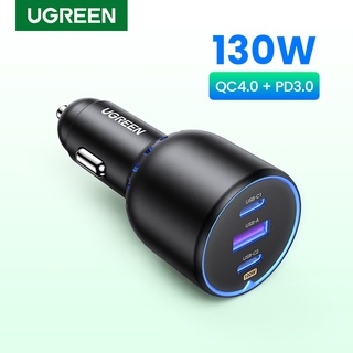 UGREEN 130W Car Charger Quick Charging PD3.0 Fast USB Type C Car Phone Charge For iPhone 14 13 ...