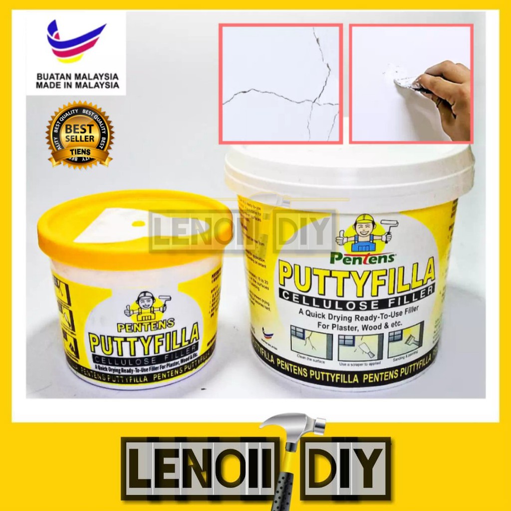 0.5KG / 1.5KG PENTENS Putty Filler Cellulose Wall Dinding Lubang Crack ...