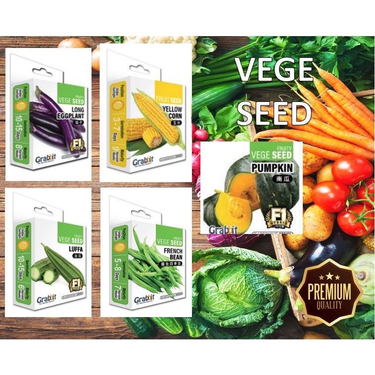 Biji Benih Sayur Grabbit Vegetable Seeds | Shopee Malaysia