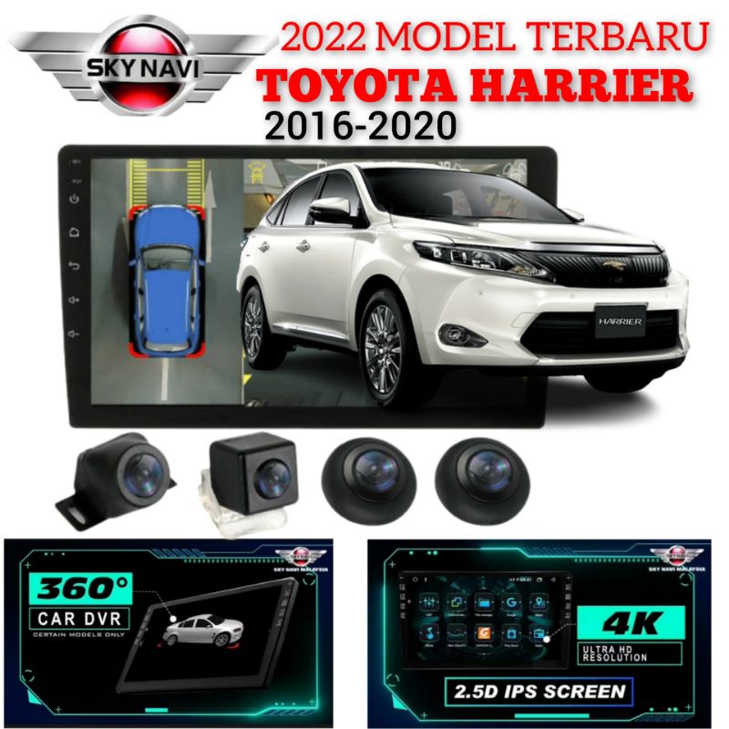 TOYOTA HARRIER 2016-2020 3D 360 BIRD VIEW + ANDROID PLAYER +24 HOUR ...