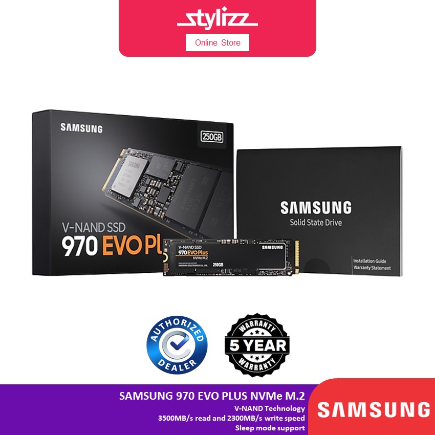 SAMSUNG 970 EVO Plus NVMe M.2 SSD 1TB 500GB - V-NAND TECHNOLOGY, INTELLIGENT TURBO WRITE, NEXT ...