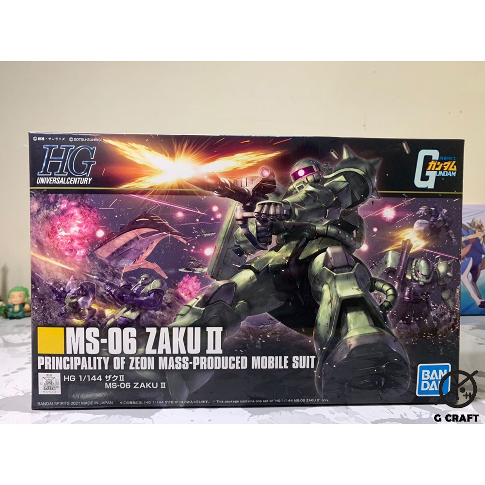 GUNDAM - BANDAI - HGUC 1/144 MS-06 ZAKU II | Shopee Malaysia