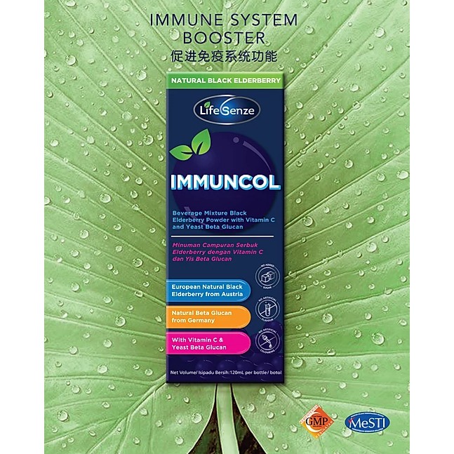 HLP LIFESENZE IMMUNCOL BLACK ELDERBERRY SYRUP 120ML | Shopee Malaysia