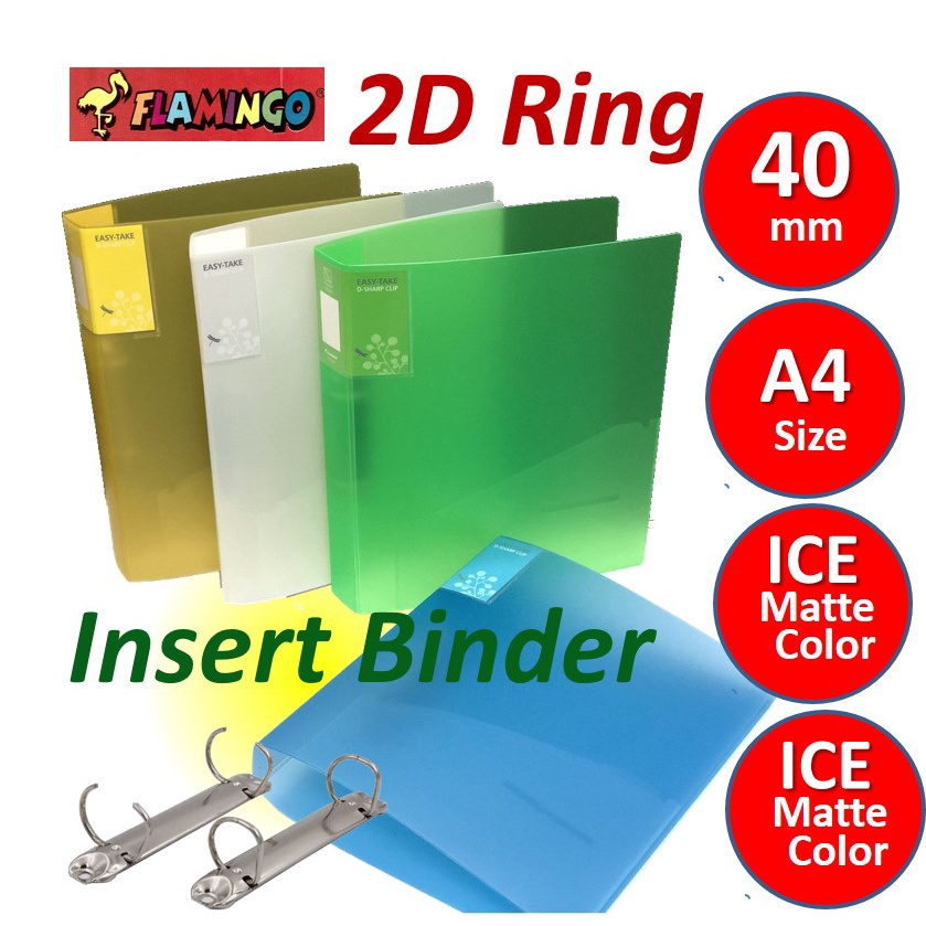 Flamingo 2D Ring File Binder File 40mm T532A | Shopee Malaysia