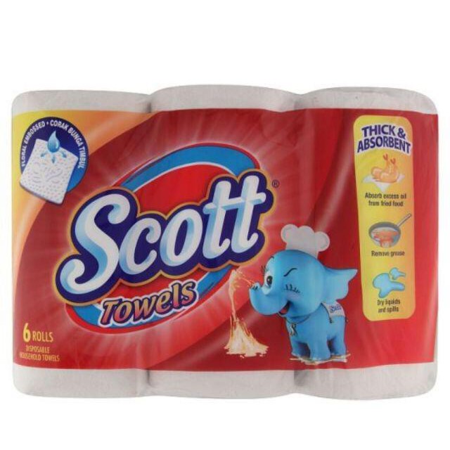 SCOTT MULTI PURPOSE KITCHEN TOWEL* | Shopee Malaysia