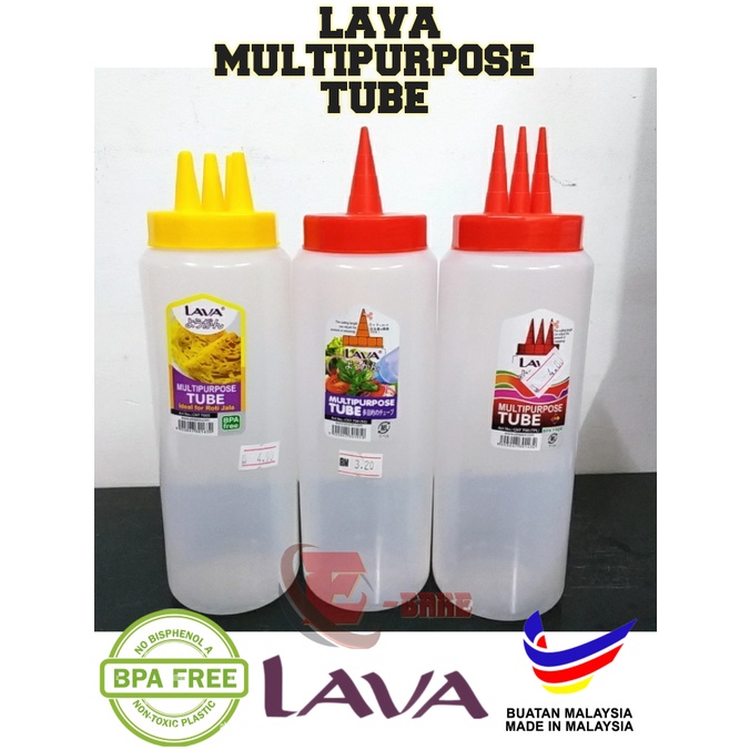 LAVA MULTIPURPOSE TUBE | PLASTIC BOTTLE | ROTI JALA BOTTLE | Shopee ...