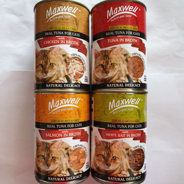 MAXWELL Premium Cats Wet Canned Food / Makanan Kucing Tin Basah 400g ...