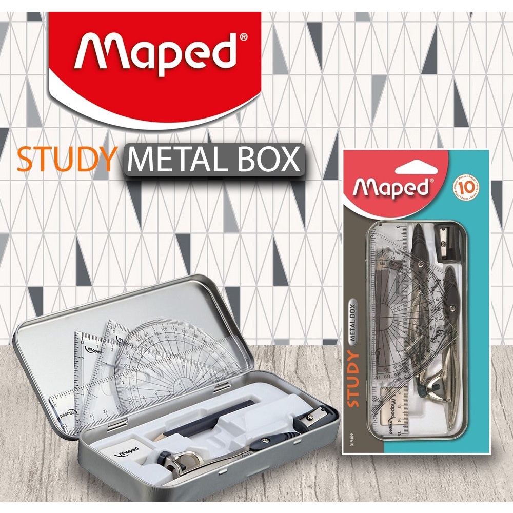 Maped Compas Metal Box Study School Equipment | Shopee Malaysia