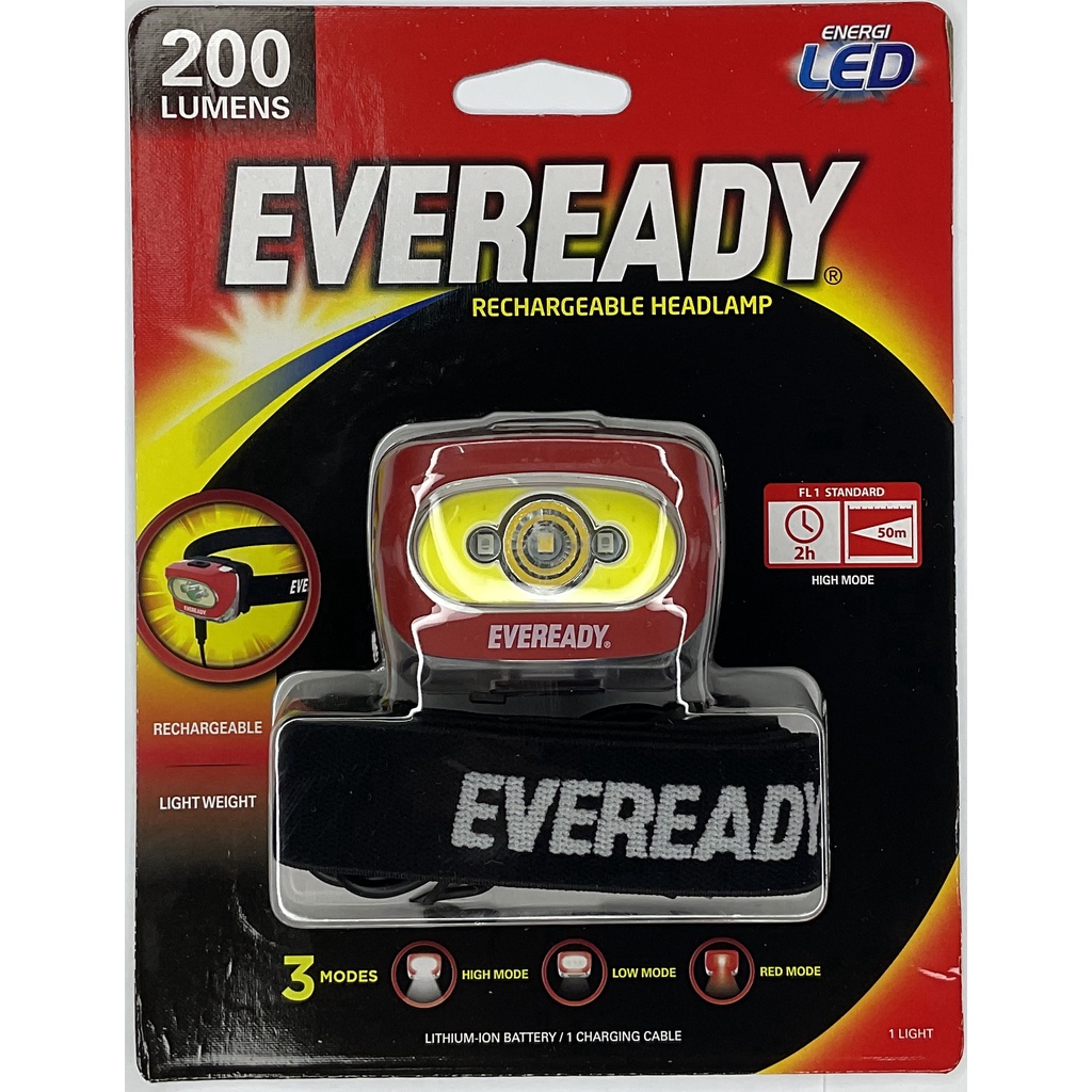 ORIGINAL EVEREADY RECHARGEABLE HEADLAMP | Shopee Malaysia
