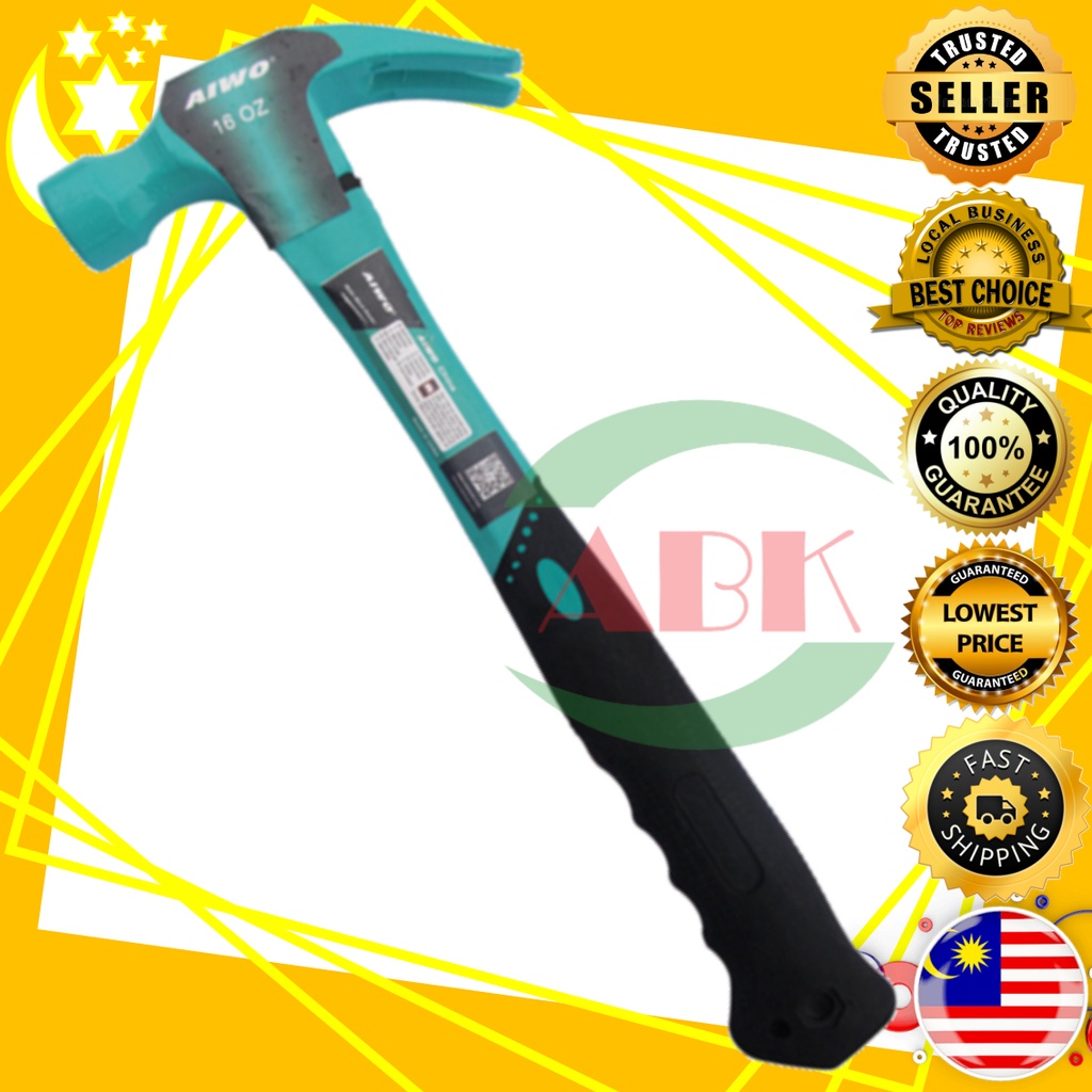 AIWO HEAVY DUTY HAMMER PENUKUL BESI 16OZ | Shopee Malaysia