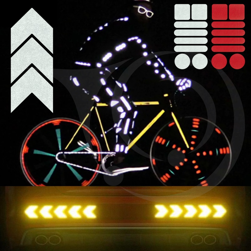 Diy car sticker auto stripe vinyl graphic reflector 15pcs | Shopee Malaysia