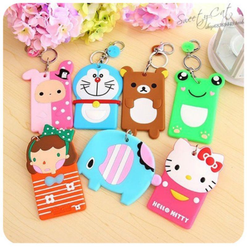 Cartoon cute door Access card touch card with keychain bank access ...