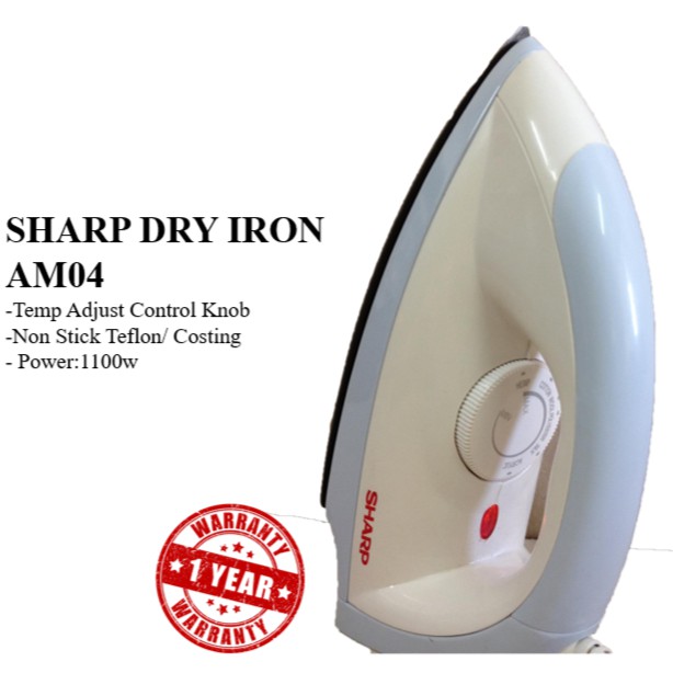 Sharp Dry Iron AM04 ( Non-stick) | Shopee Malaysia